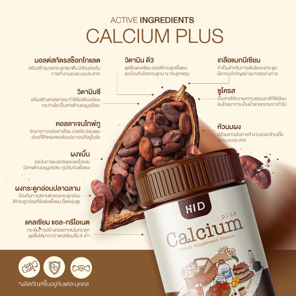 เก็บโคดในไลฟ์ 100.- เคี้ยวสูง ซื้อ 1 แถม 1 HiD Calcium plus ชนิดเคี้ยว ...