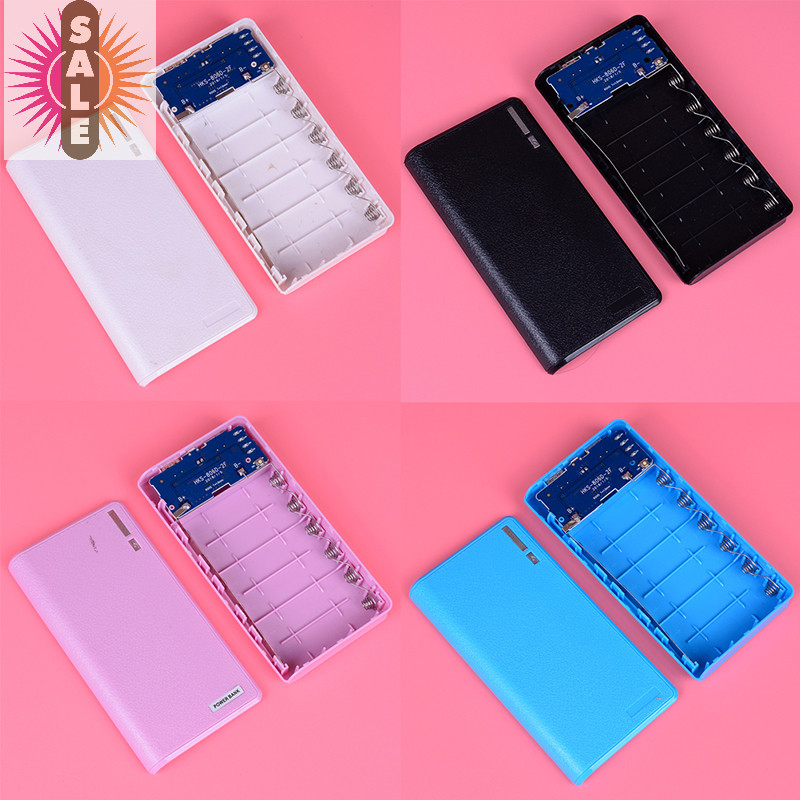 On 20000mAh dual usb power bank case kit 6X 18650 charger diy กล่อง ...