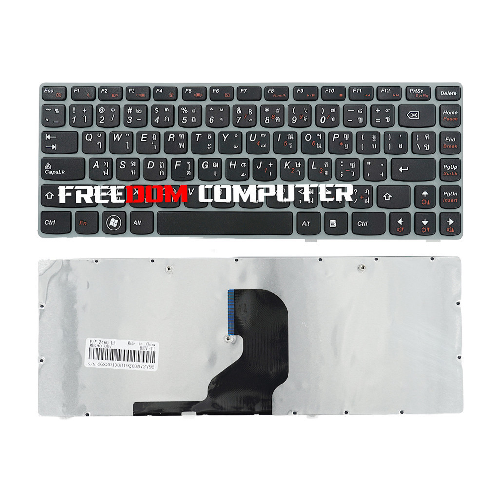 คีย์บอร์ด Lenovo Ideapad Z460 Z460A Z465 (ไทย-อังกฤษ) KEYBOARD | Shopee ...