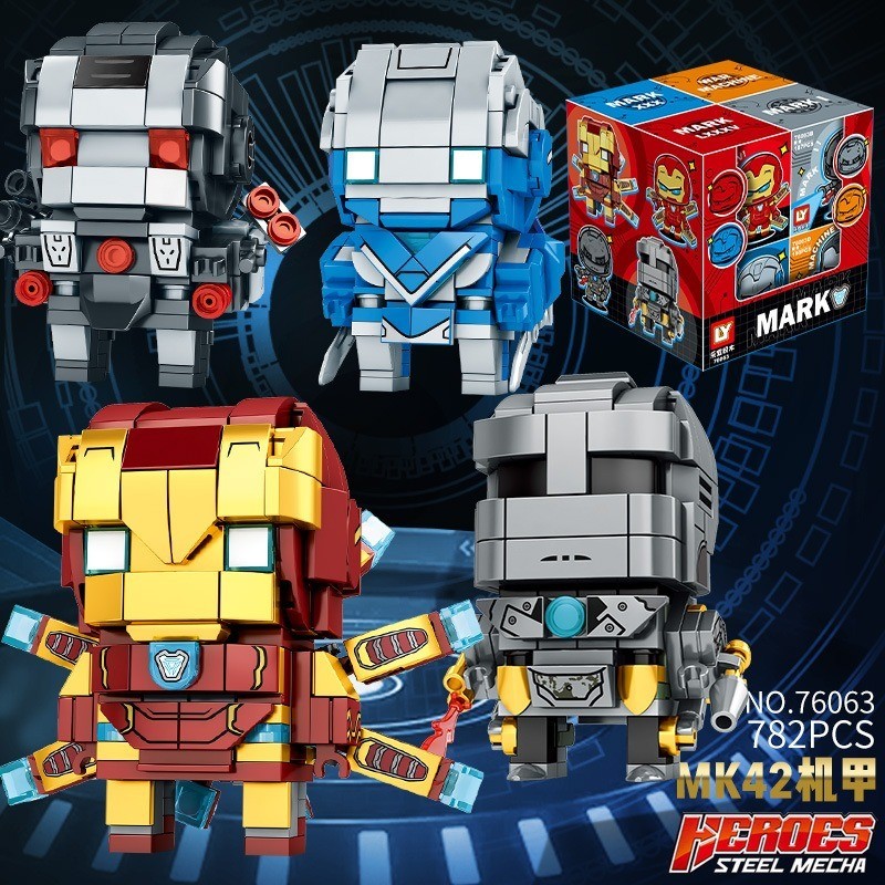 Iron Man Assembling Model Transforming Creative Thinking ชุดของเล่นฟิก ...