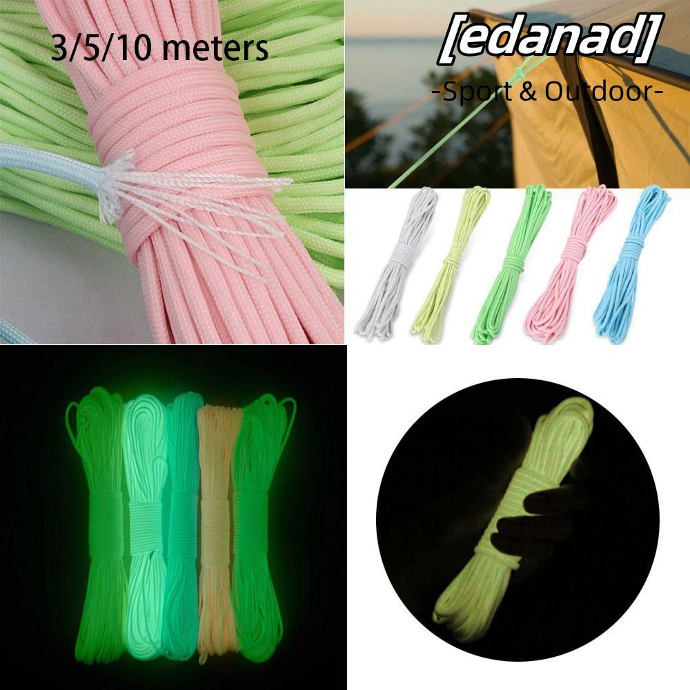 Edanad 3/5/10 เมตร Paracord 550LB 7Strands Paracord Cords 6 สี Camp Glow Paracords | Shopee Thailand