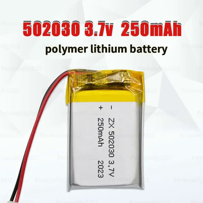 502030 Battery 3.7V 250mAh Lipo Polymer Rechargeable Li-ion Batteries ...
