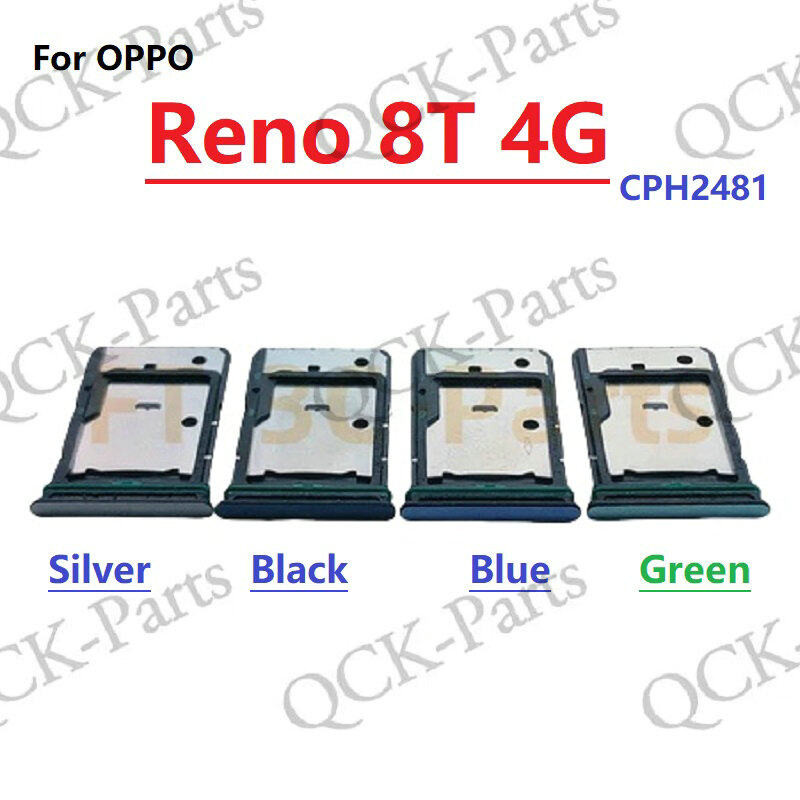 สําหรับ OPPO Reno 8T 4G 5G CPH2481 CPH2505 ซิมการ์ดถาดสล็อตผู้ถือซ็อกเ ...