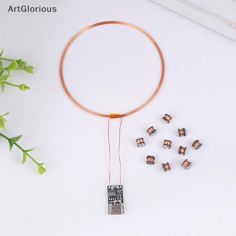 Art 5V Wireless Power Charging โมดูลไร้สาย LED Coil อุปนัย Coil เครื่อง ...