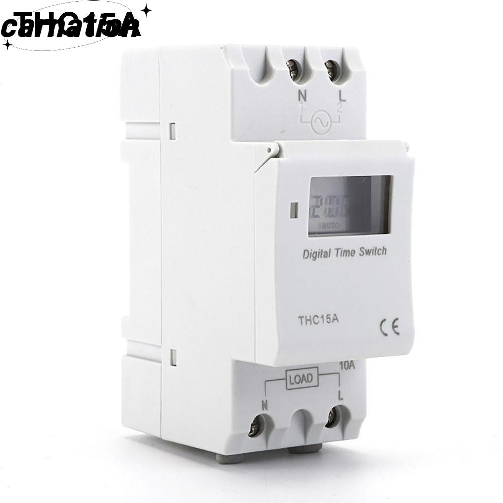CARNATION 1 ชิ้น Digital Timer Switch, โปรแกรมอิเล็กทรอนิกส์ THC15A, จอ ...