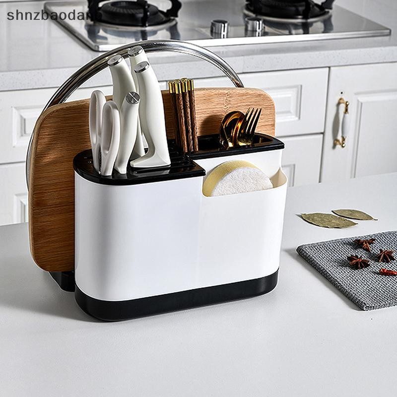 [shnzbaodanb] ฝาครอบหม้อผู้ถือเขียงกล่องเก็บกล่องช้อนส้อมขาตั้งช้อนส้อม Multi Function ผู้ถือ ...