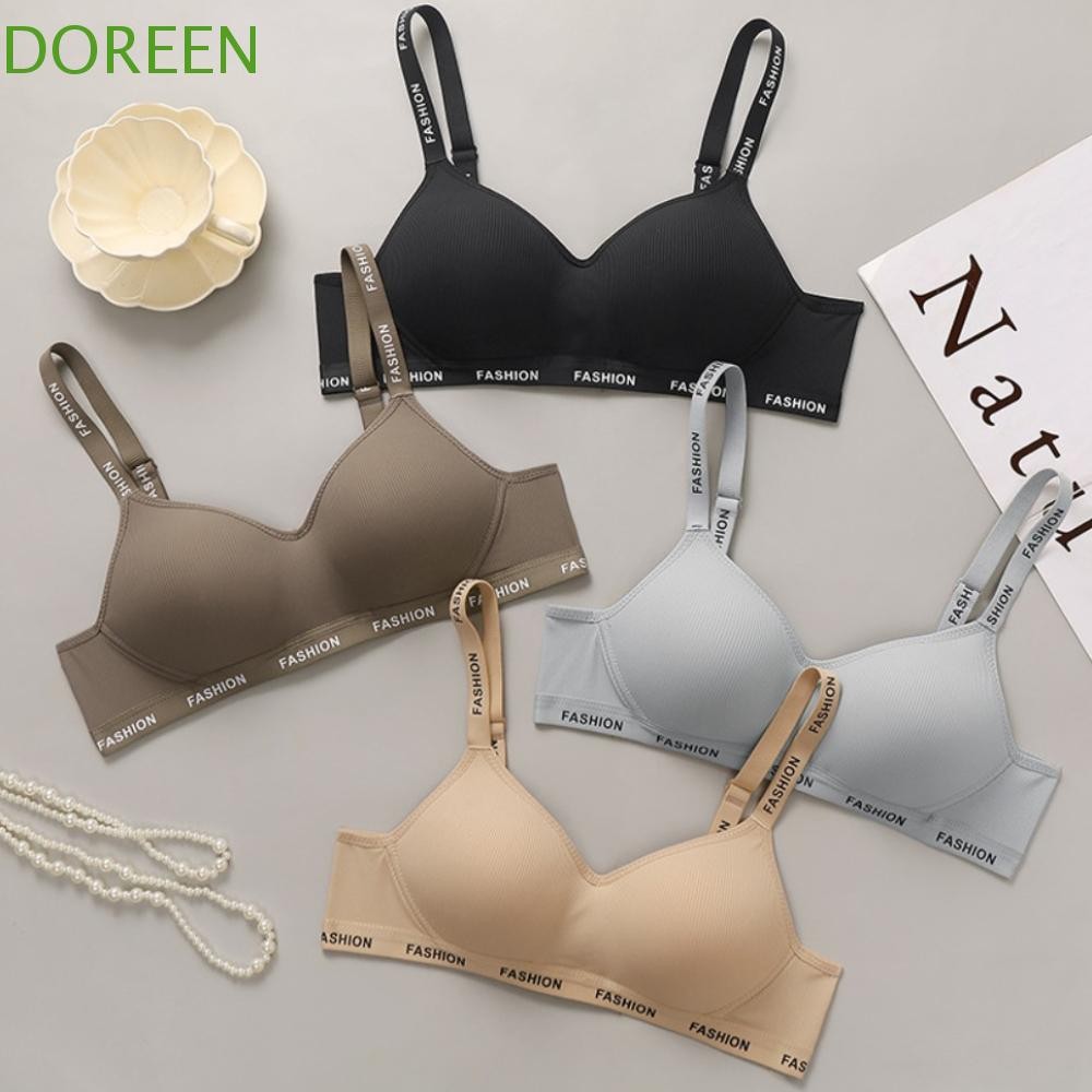 Doreen Bras ลายอักษรใหญ่ ถ้วยขนาดใหญ่, Brassiere สำหรับผู้หญิง, สีทึบปิดกระชับมีการลดแรงกระแทก ...
