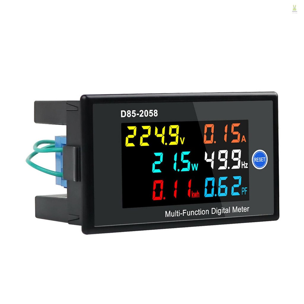 Multi-Function Single Phase Digital Meter จอแสดงผล LCD แรงดันไฟฟ้า AC ...