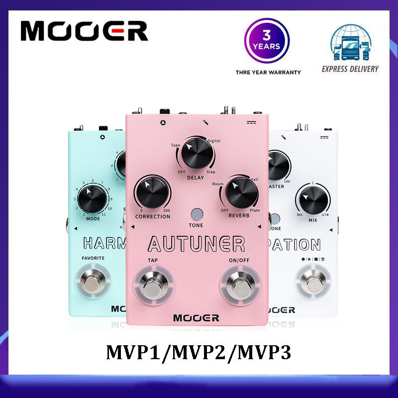 MOOER Mooler vocal MVP1/ Harmonic MVP2/การบันทึกแบบวนซ้ํา MVP3 เสียง ...