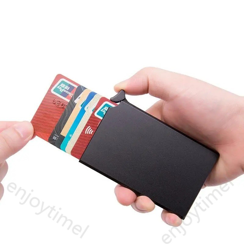 Anti Magnetic RFID Anti Theft Card Holder Automatic pop up Type Metal ...