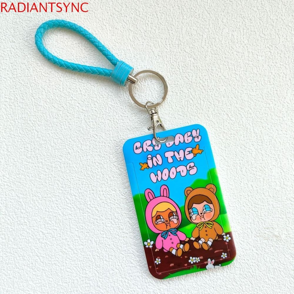 Radiantsync เคสการ์ดการ์ตูน, ปลอกการ์ด Crybaby พลาสติก ABS, อะนิเมะเลื่อนหนังกันน้ําเชือกผู้ถือ ...