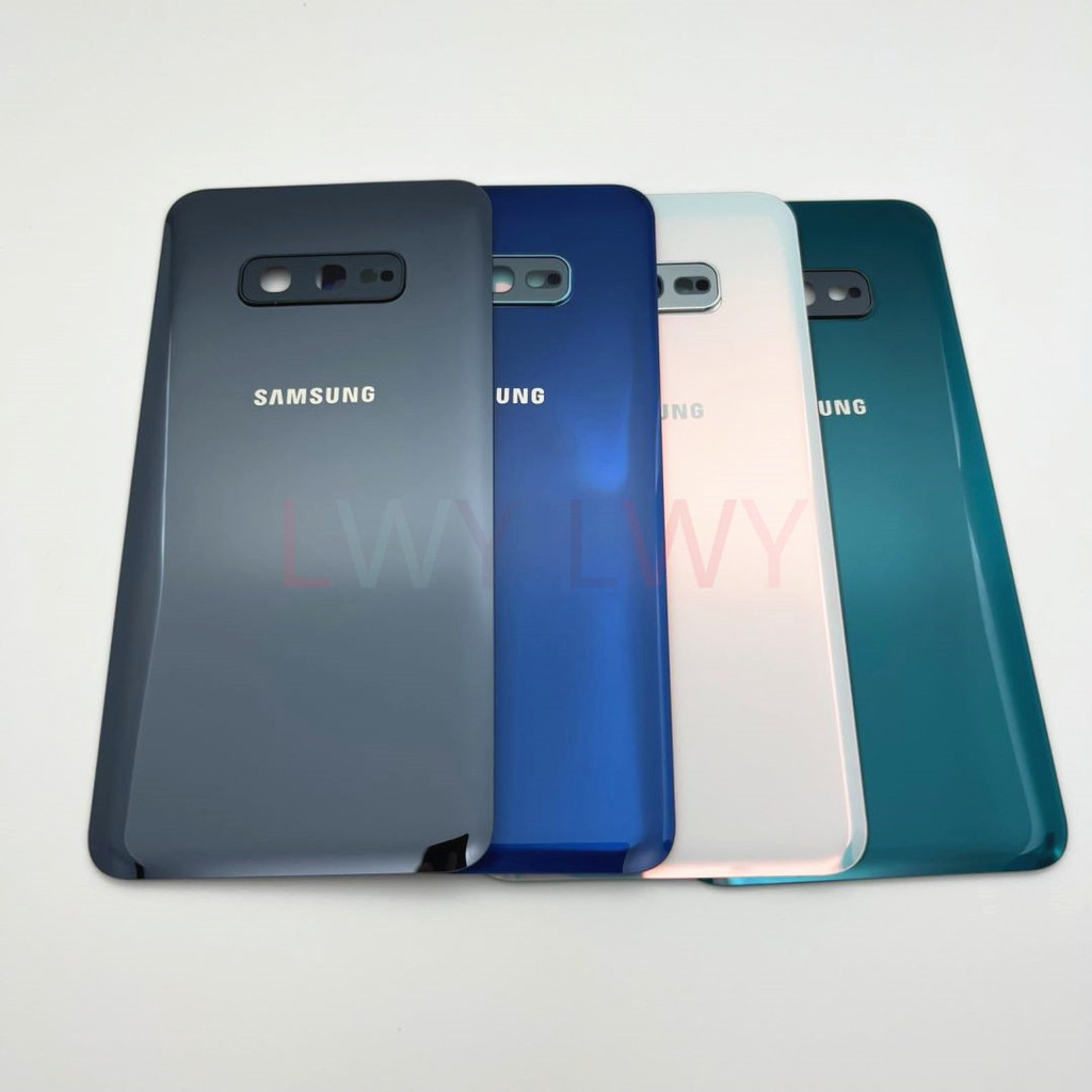 สําหรับ Samsung S10e SM-G9700 ด้านหลังกระจกฝาหลังแบตเตอรี่อะไหล่ซ่อม ...