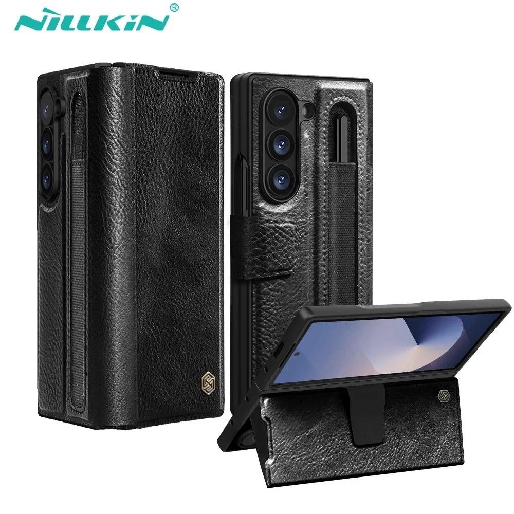 Nillkin เคส Samsung Z Fold 6 5G Aoge การ์ดวินเทจกระเป๋าหนังสือปกหนังสําหรับ Galaxy Z Fold6 พร้อม ...