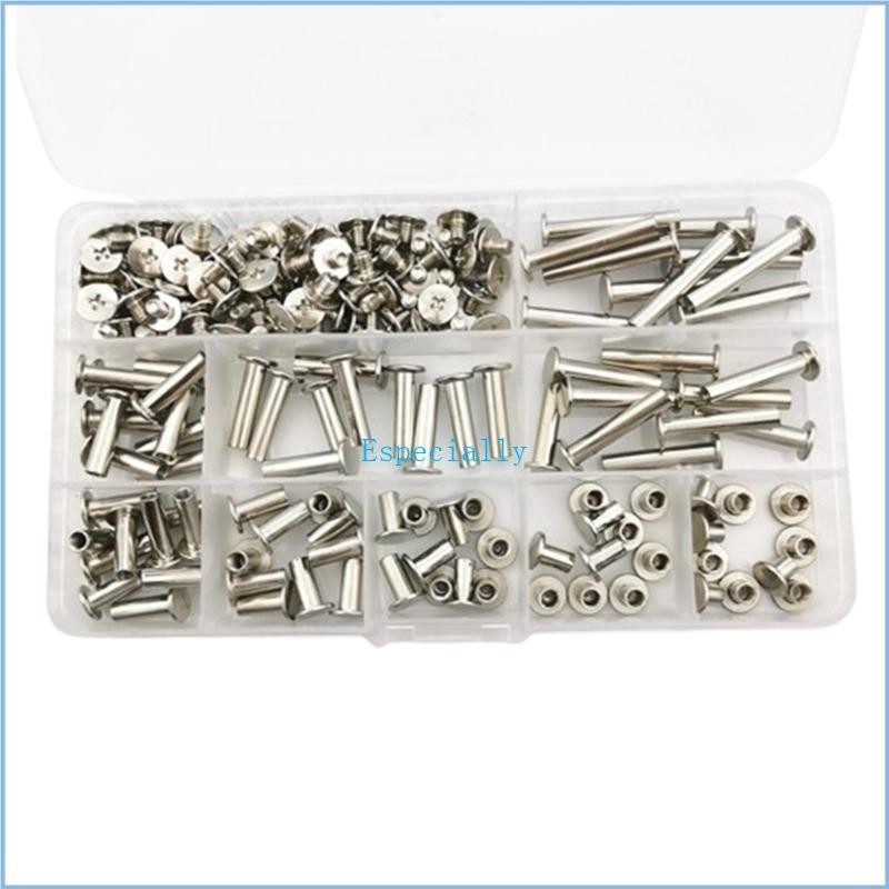 Esp 90 ชุด Chicago สกรูปุ่ม Studs Rivets สแตนเลสโพสต์ Binding สกรู ...