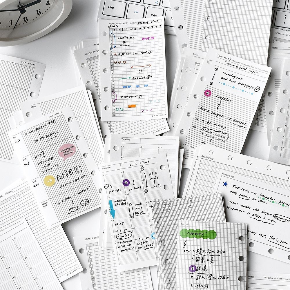 ไดลี่|M5 Loose-Leaf Refill Handbook หน้าด้านใน Simple Loose-Leaf ...