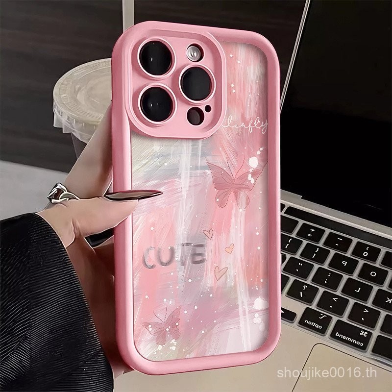 ลำแสงสีชมพูเหมาะสำหรับ case11 apple15promaxphone/13 ...