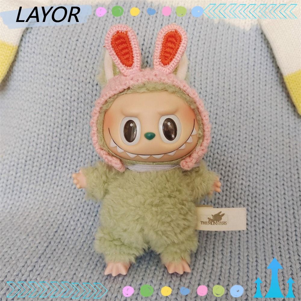 Lay Labubu ตุ๊กตาหัวอุปกรณ์เสริม,ผ้าฝ้ายทนทาน Labubu ตุ๊กตาเสื้อผ้า ...