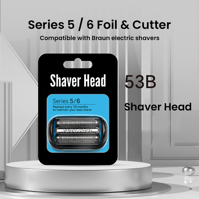 Series 5/6 53B เครื่องโกนหนวดไฟฟ้าเปลี่ยนหัวใช้งานร่วมกับ Braun เครื่องโกนหนวดไฟฟ้าสําหรับชายมีด ...