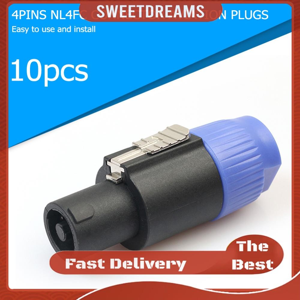 10 ชิ้น 4 เสา 4Pin NL4FC Connector Ohm Plug ลําโพงสายสัญญาณเสียงปลั๊ก ...