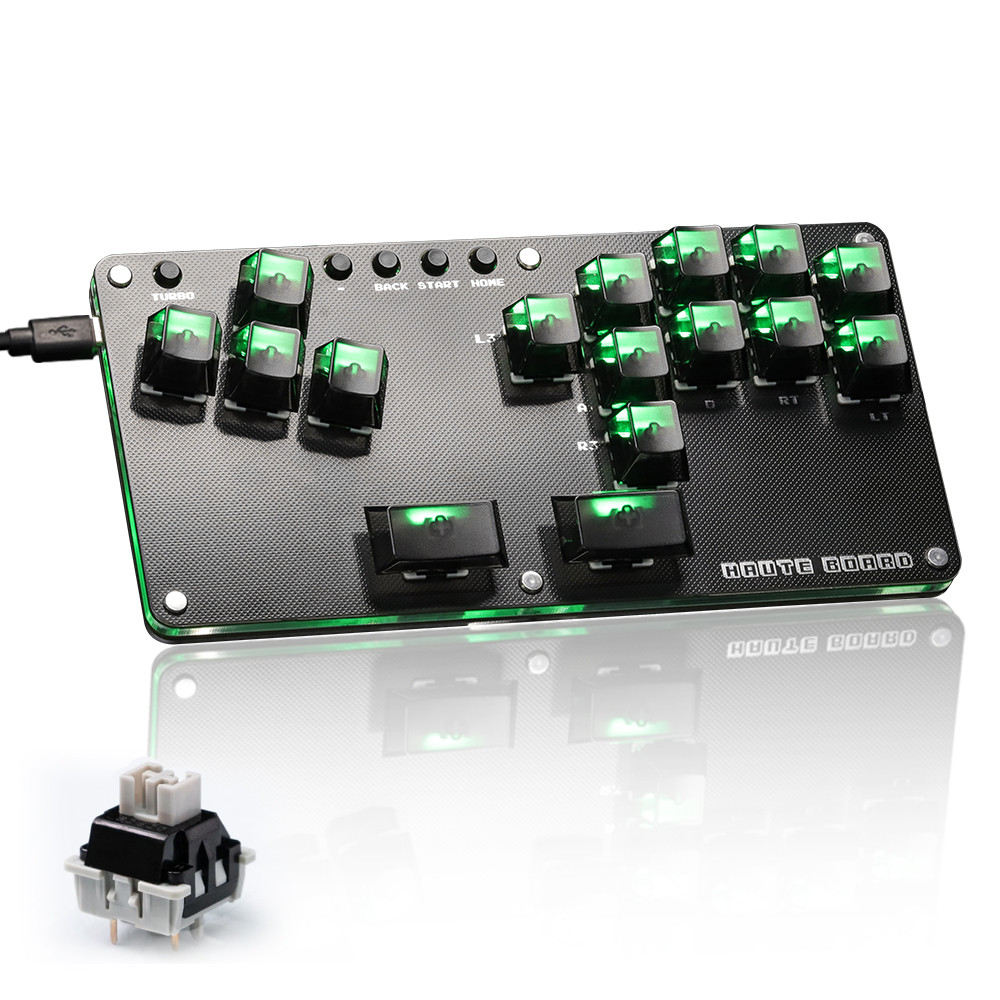 Haute42 Fightstick Hitbox Leverless Controller Mini Stickless Arcade ...