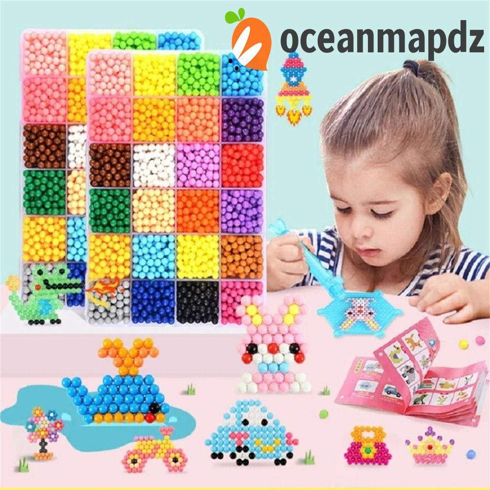Oceanmapdz Magic ลูกปัด 1000 ชิ้น/กล่อง 3D ลูกปัด Magic ของเล่น DIY ของเล่นทําด้วยมือของเล่นสี ...
