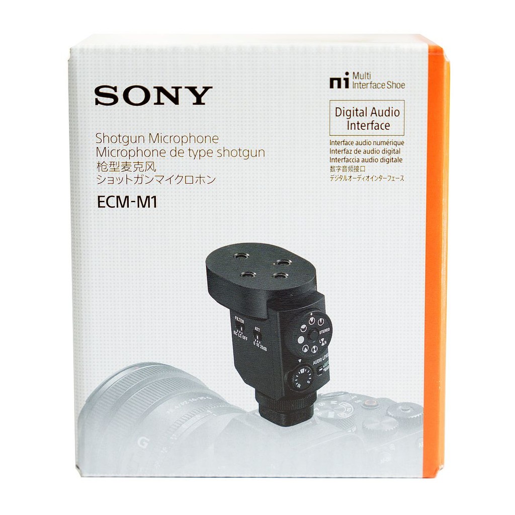 Sony ECM-M1 Camera-Mount Shotgun Microphone - MI Shoe, 8 Audio Recording Modes | Shopee Thailand