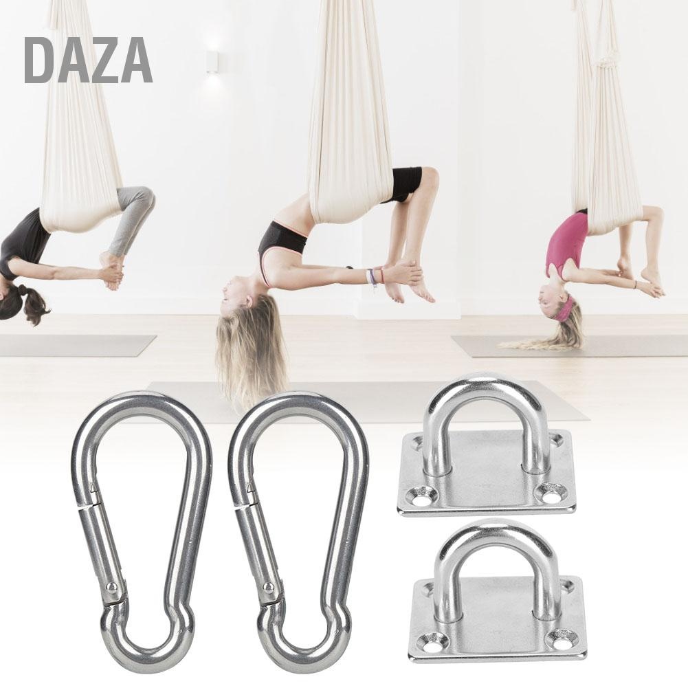 DAZA สแตนเลสติดหลังคาโยคะแขวนแผ่นแหวนเปลญวนกระสอบทรายแกว่งตะขอ | Shopee ...