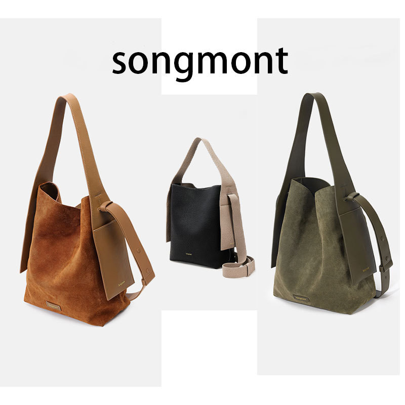 [พร้อมถุงเก็บฝุ่นต้นฉบับ] Song*mont Drippy Tote Bag Chamois กระเป๋าถัง ...