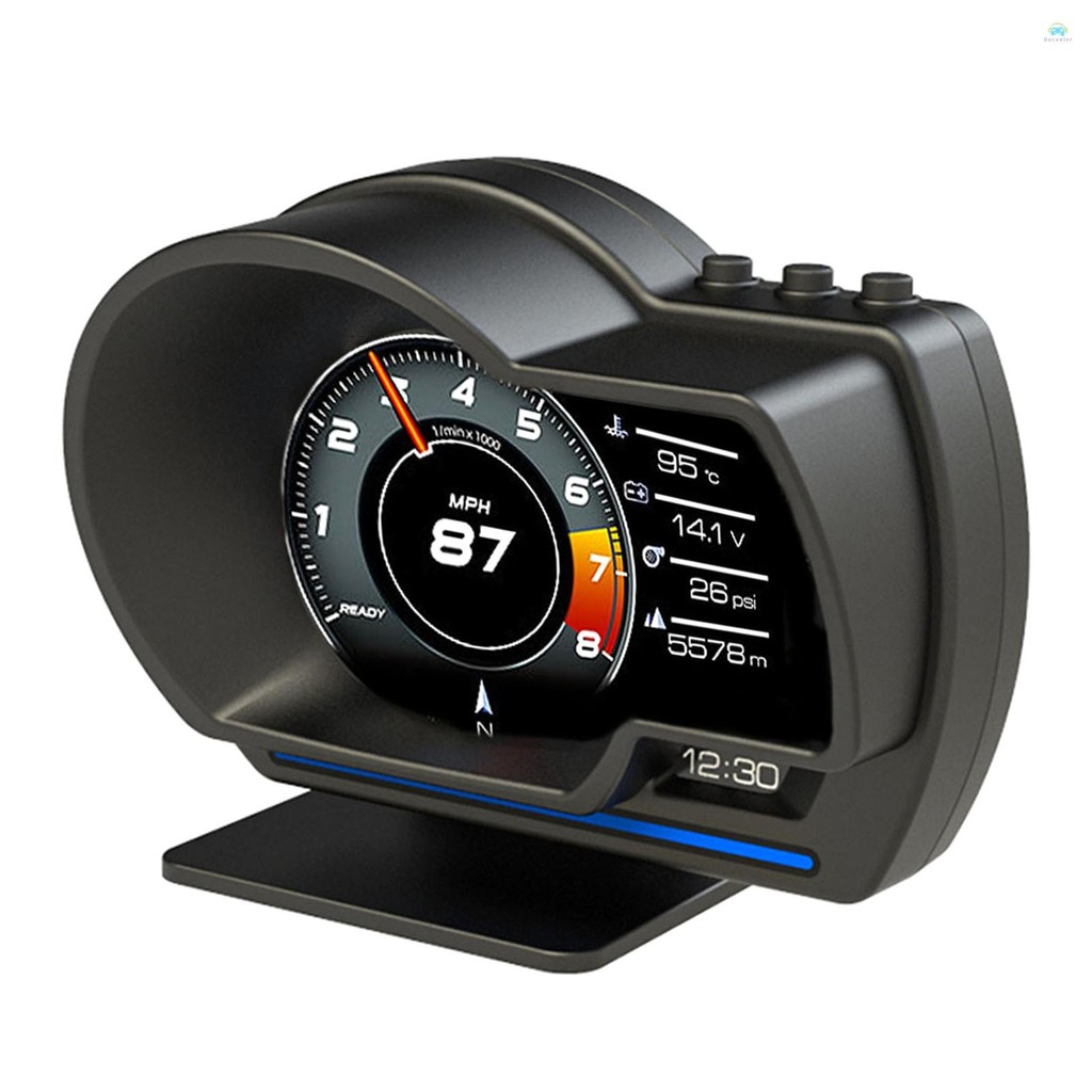 HUD DisplayCar Head up Display, OBDII + GPS Smart Gauge ความละเอียดสูง Speedometer เครื่องมือ ...