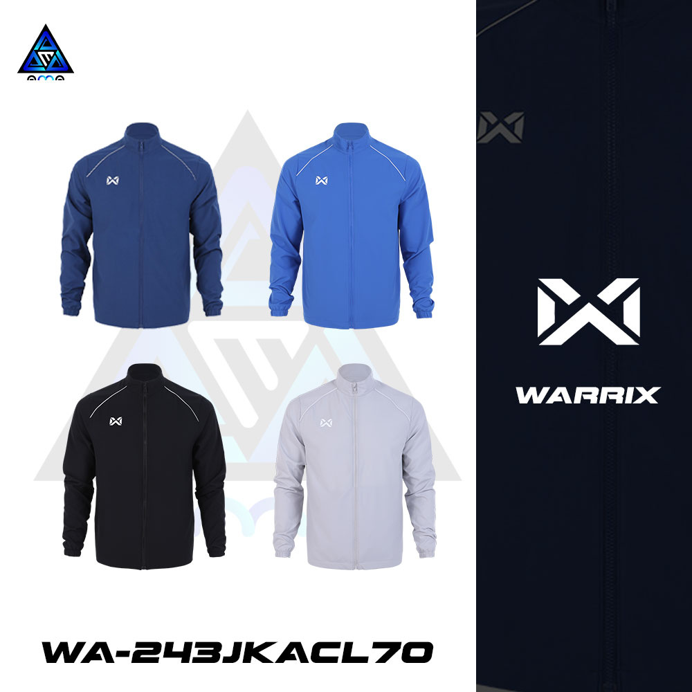 WARRIX เสื้อแจ็คเก็ตแขนยาวผ้าวูเว่น รหัส WA-243JKACL70 ACTIVE แท้ 100% | Shopee Thailand