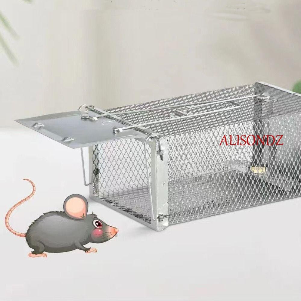 Alisondz กรงหนู Self-locking Automatic Rat Trap กล่องเหยื่อ Pest ...