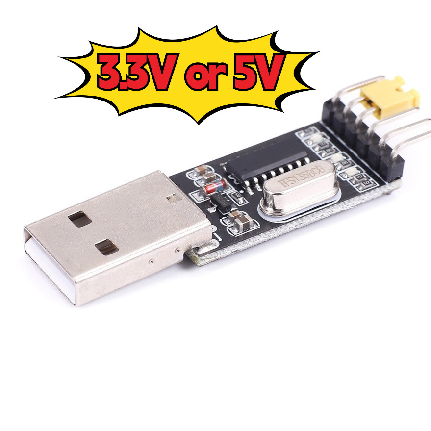 ความเสถียรสูง CH340G USB to TTL Serial Converter โมดูลสลับได้ 3.3 V/5 V Logic, LED สามสถานะ, ใช้ ...