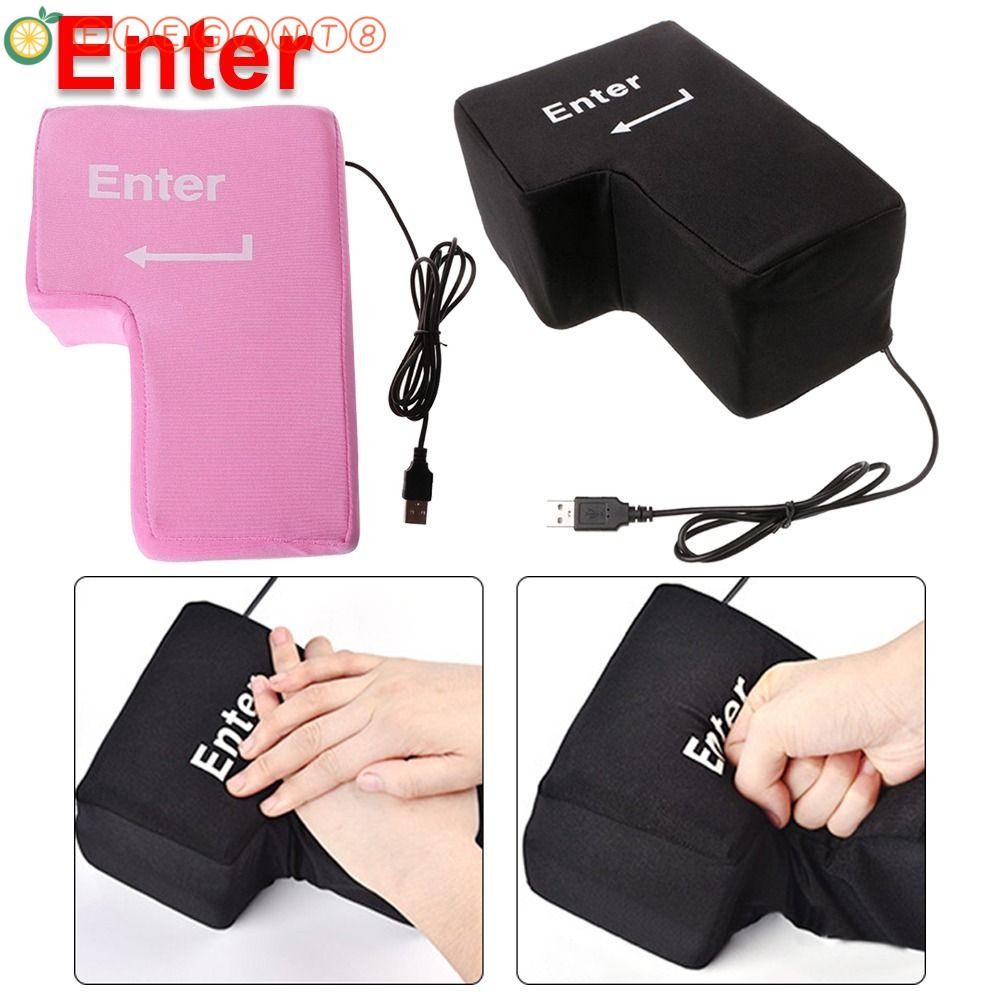AELEGANT Big Enter Key, USB คีย์บอร์ดหมอนเดสก์ท็อป USB Vent ปุ่ม, อุปกรณ์เสริมคอมพิวเตอร์เบาะ ...