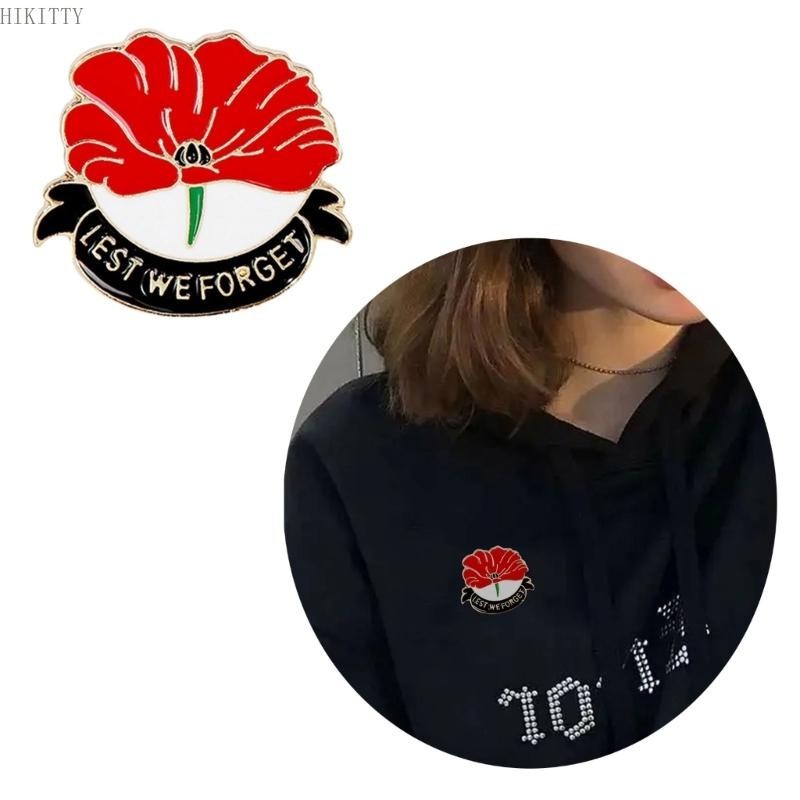 Hik Poppys Lapel Pin อเนกประสงค์รูปดอกไม้ Breastpin อุปกรณ์เสริมเข็ม ...