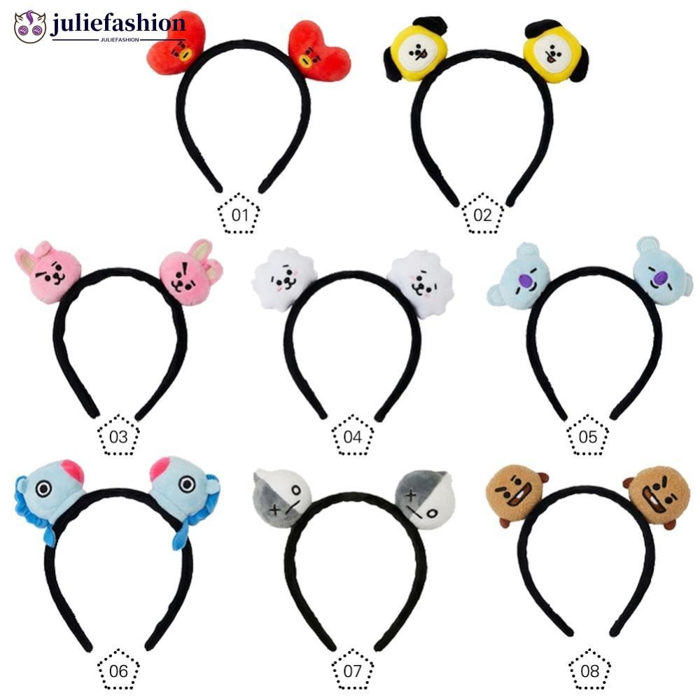 JULIEFASHION BTS Bangtan Boys การ์ตูนยืดหยุ่นผมกระต่ายน่ารัก Lamb Plush ...