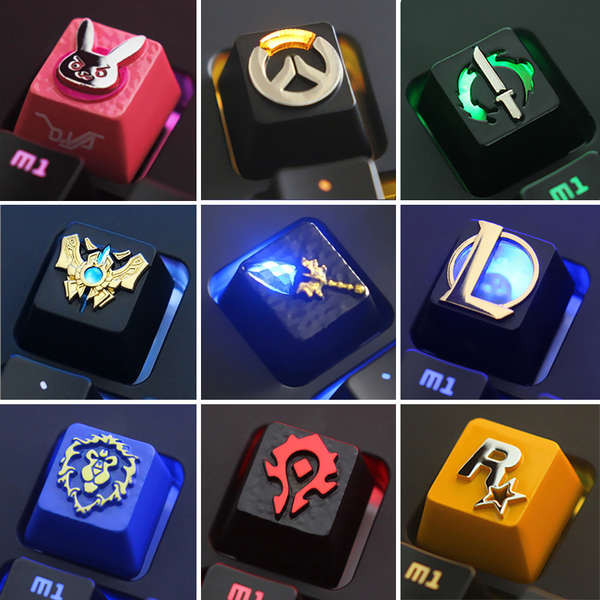 keycaps keycap คีย์บอร์ดเครื่องกล: โลหะผสมอลูมิเนียมสังกะสี, Overwatch ...