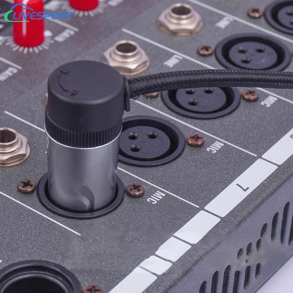 ขั้วต่อบัดกรี 3Pin XLR ตัวผู้/ตัวเมียปรับได้ 90° ไมโครโฟนไมโครโฟนเสียง ...