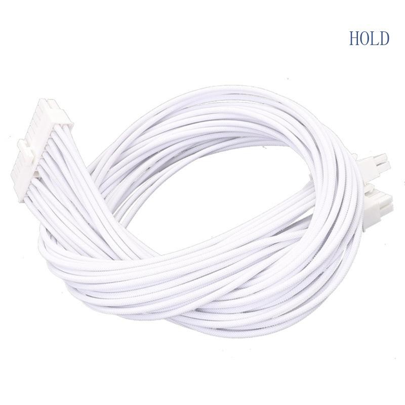 ฤดูร้อน 10+18Pin to 24-Pin Modular Power Cable สายถัก 24Pins to 18Pin ...