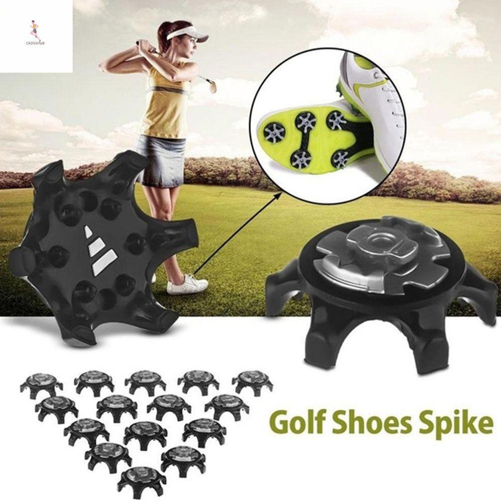 Cross Golf Spikes 14 ชิ้น/ล็อตชิ้นส่วนกอล์ฟ Twist Rubber Cleats ...