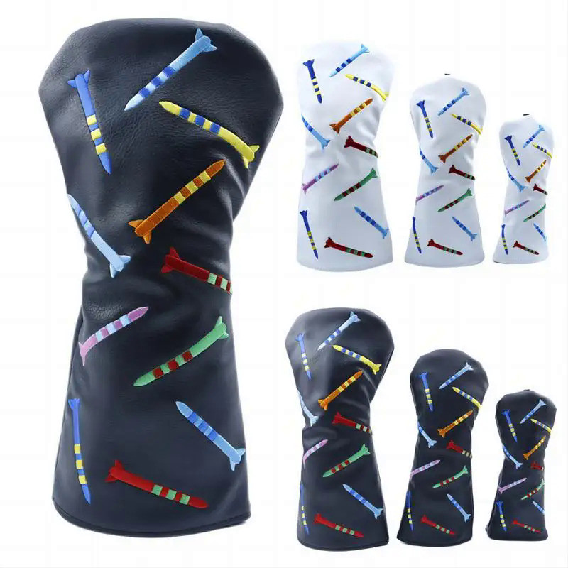Colorful Rocket Pattern Golf Head Cover Driver Head Cover Wood Golf ...