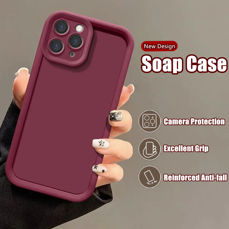 สําหรับ Apple iPhone 11 12 13 14 15 16 Pro Max Plus Mini กล้องป้องกัน Minimalism ซิลิโคนนุ่มสบู่ ...