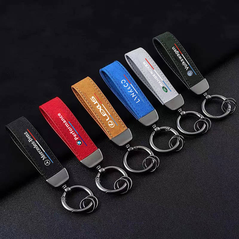Car Suede Keychain Men's Mercedes-Benz Audi Volkswagen Remote-Control ...