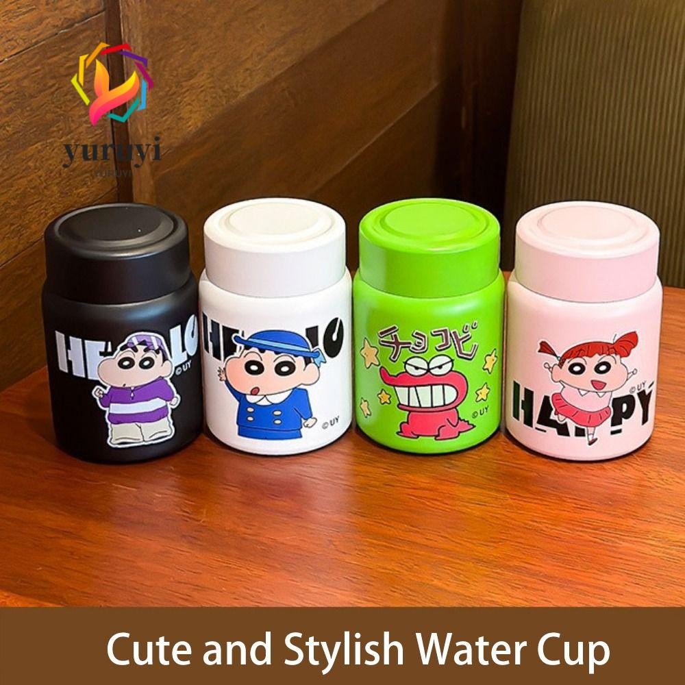 Yuruyi 200ml ถ้วยน้ําเครยอนชินจัง,มินิ 316 สแตนเลสการ์ตูนถ้วยสูญญากาศ,น่ารักฉนวนกันความร้อนถ้วย ...