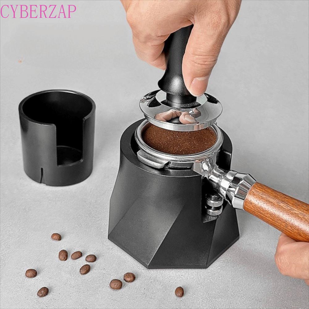 CYBERZAP ที่วางแทมเปอร์กาแฟ,ด้านล่างกันลื่นสีดําฐานแทมเปอร์กาแฟ,CoffeewareรูปแบบเกลียวUniversal ...