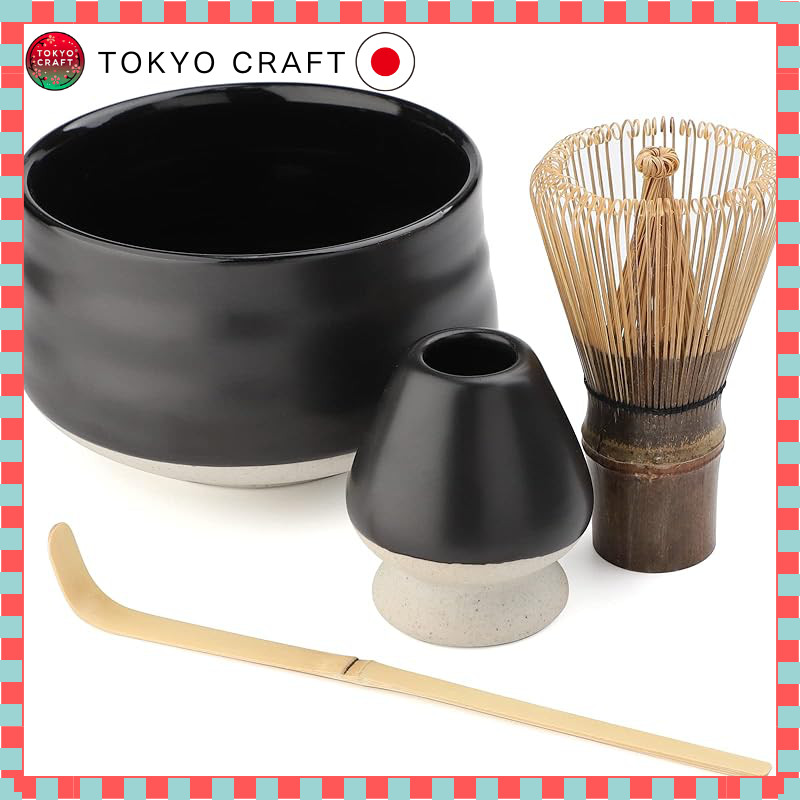 Traditional Matcha Tea Ceremony Set with Chawan, Chasen, and Chashaku ...
