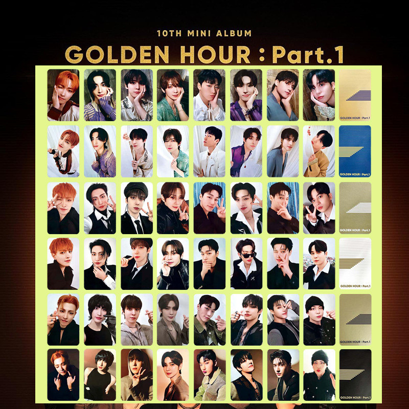 Ateez Mini Tenth Series Photocard GOLDEN HOUR: Part.1 ชุดโลหะผสม ...
