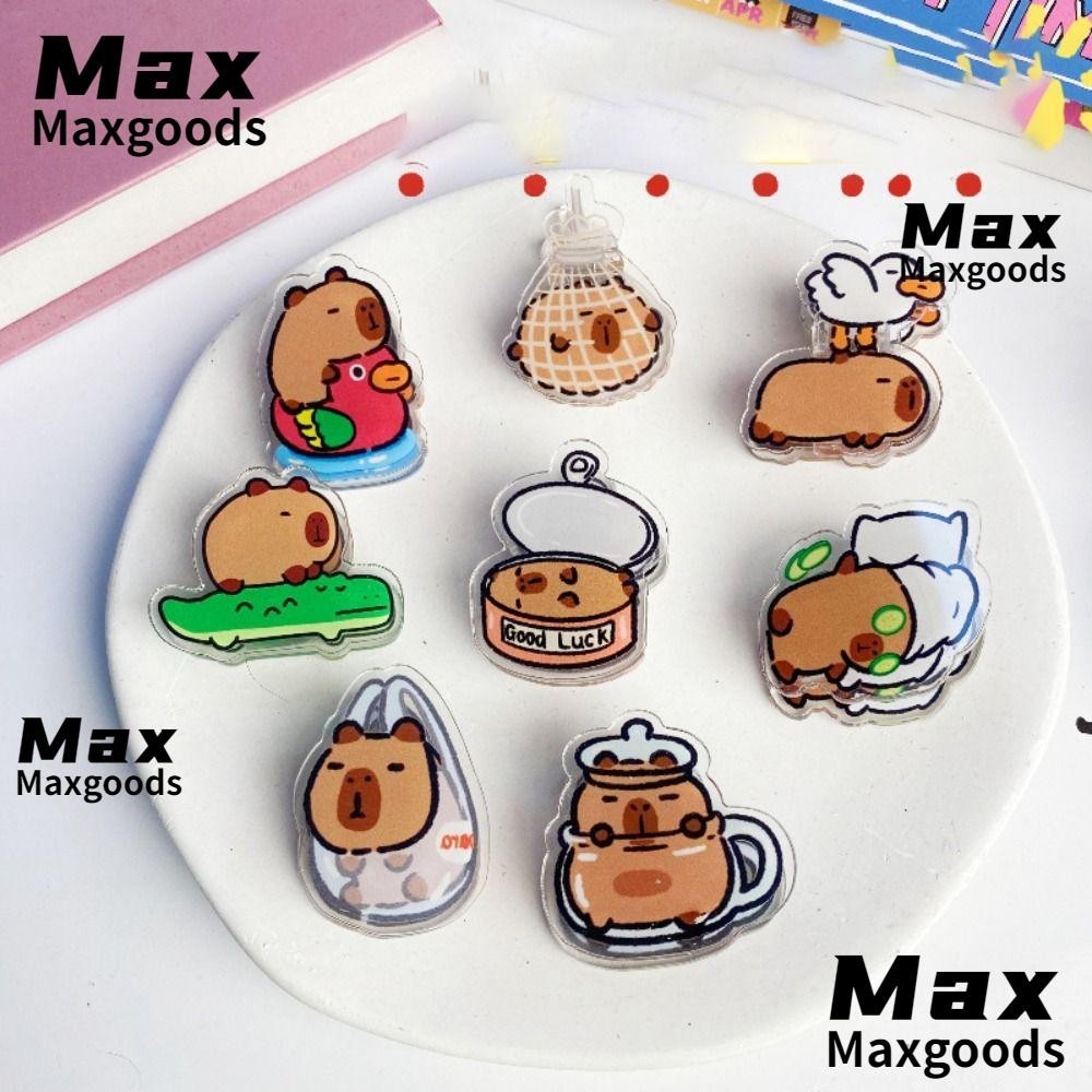 Maxg Note Clip, คลิป PP Capybara การ์ตูนอะคริลิค, เครื่องเขียนของขวัญ ...