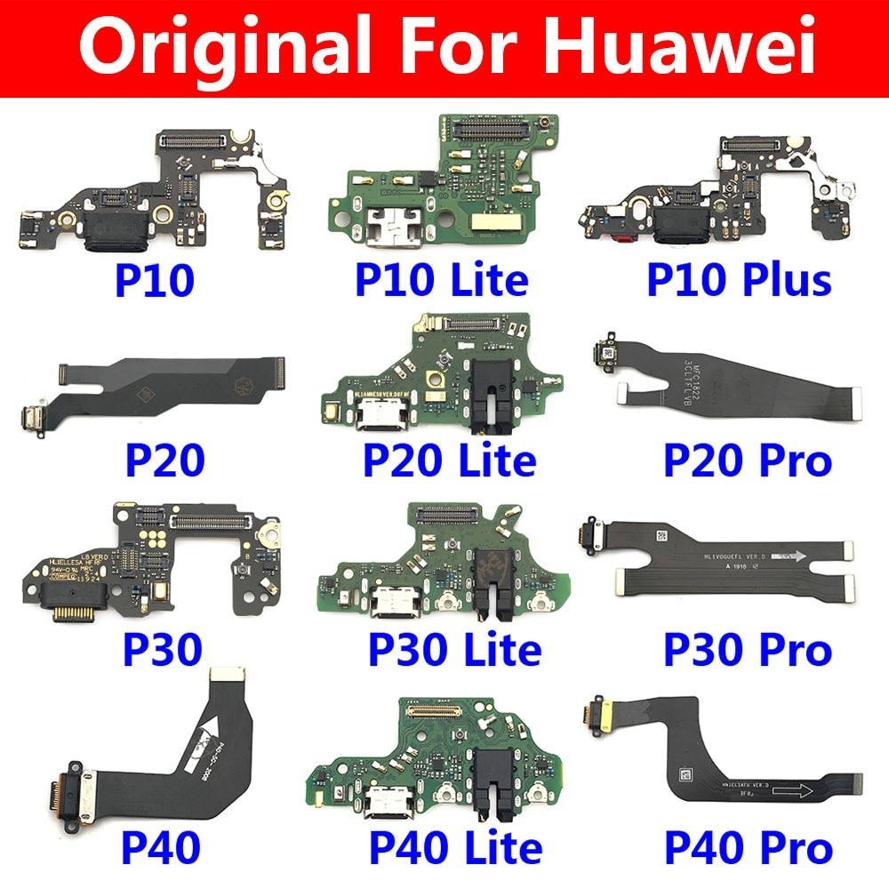 Original USB Connector Charger พอร์ตชาร์จสําหรับ Huawei P9 P10 P20 P30 P40 Lite E Plus Pro Dock ...