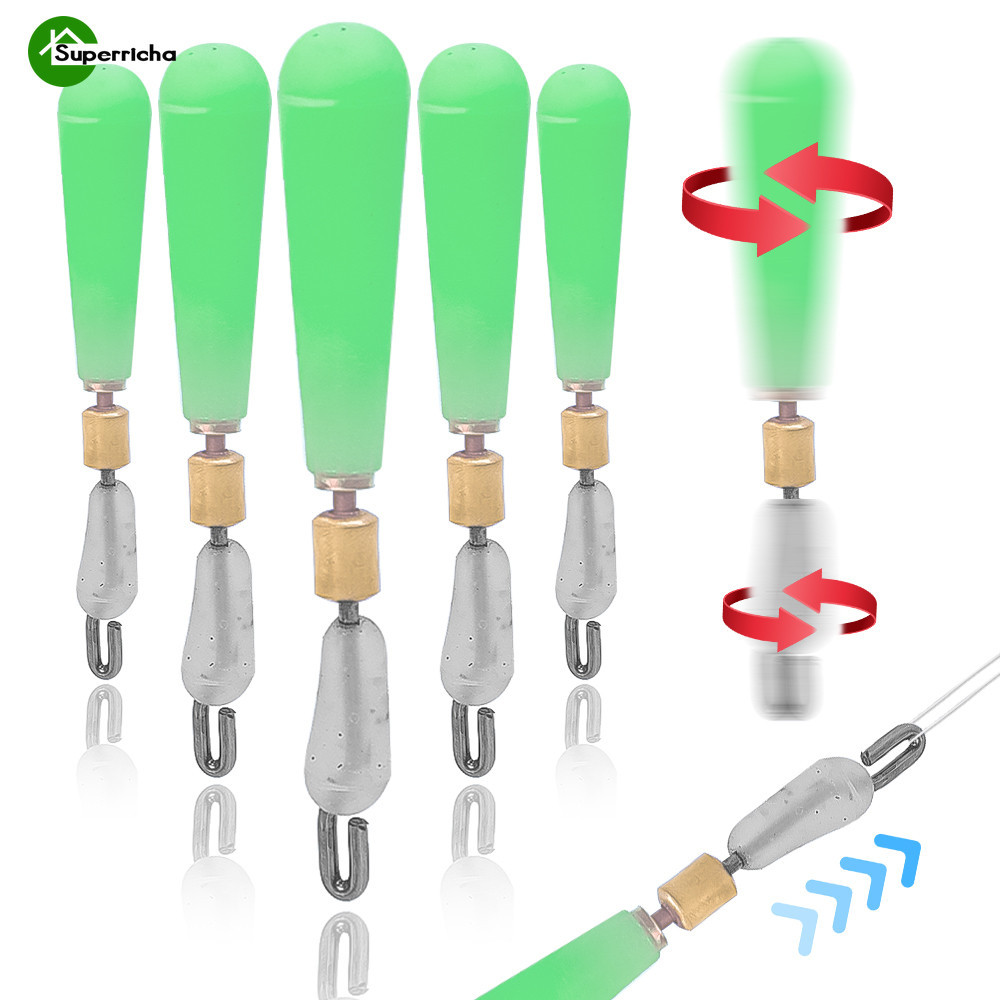 ชุด Luminous Rubber Bobber 10/20/30/50 ชิ้น - เครื่องมือตกปลาน้ำหนักเบา ...