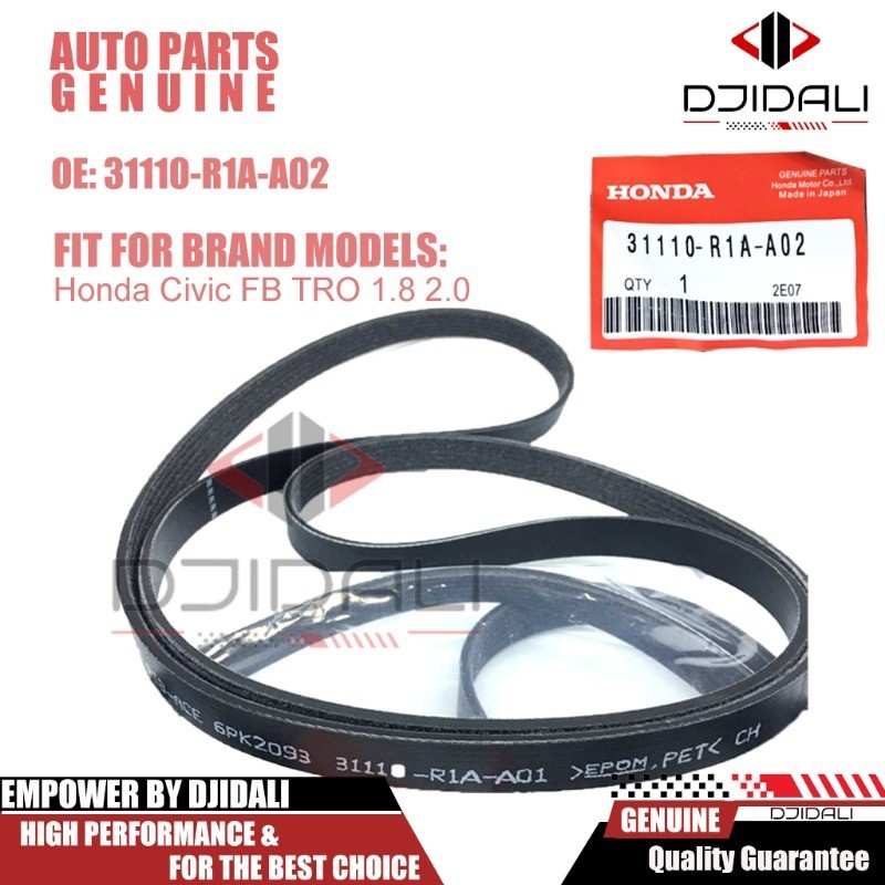 สายพานพัดลม 31110-R1A-A02 สําหรับ Honda Civic FB TRO 1.8 2.0-6PK2093 ...